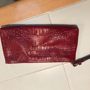 Brahmin | Bags | Authentic Brahmin Red Clutch | Poshmark